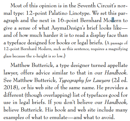 Seventh Circuit Takes Time Out to Berate Bernhard Modern Font – Paul ...
